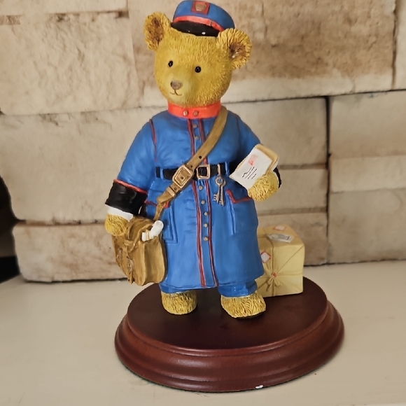 The Upstairs/Downstairs Bears | Accents | Charming Blue Postman Bear ...
